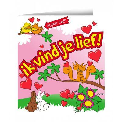 Postkaart Ik Vind Je Lief Cartoon